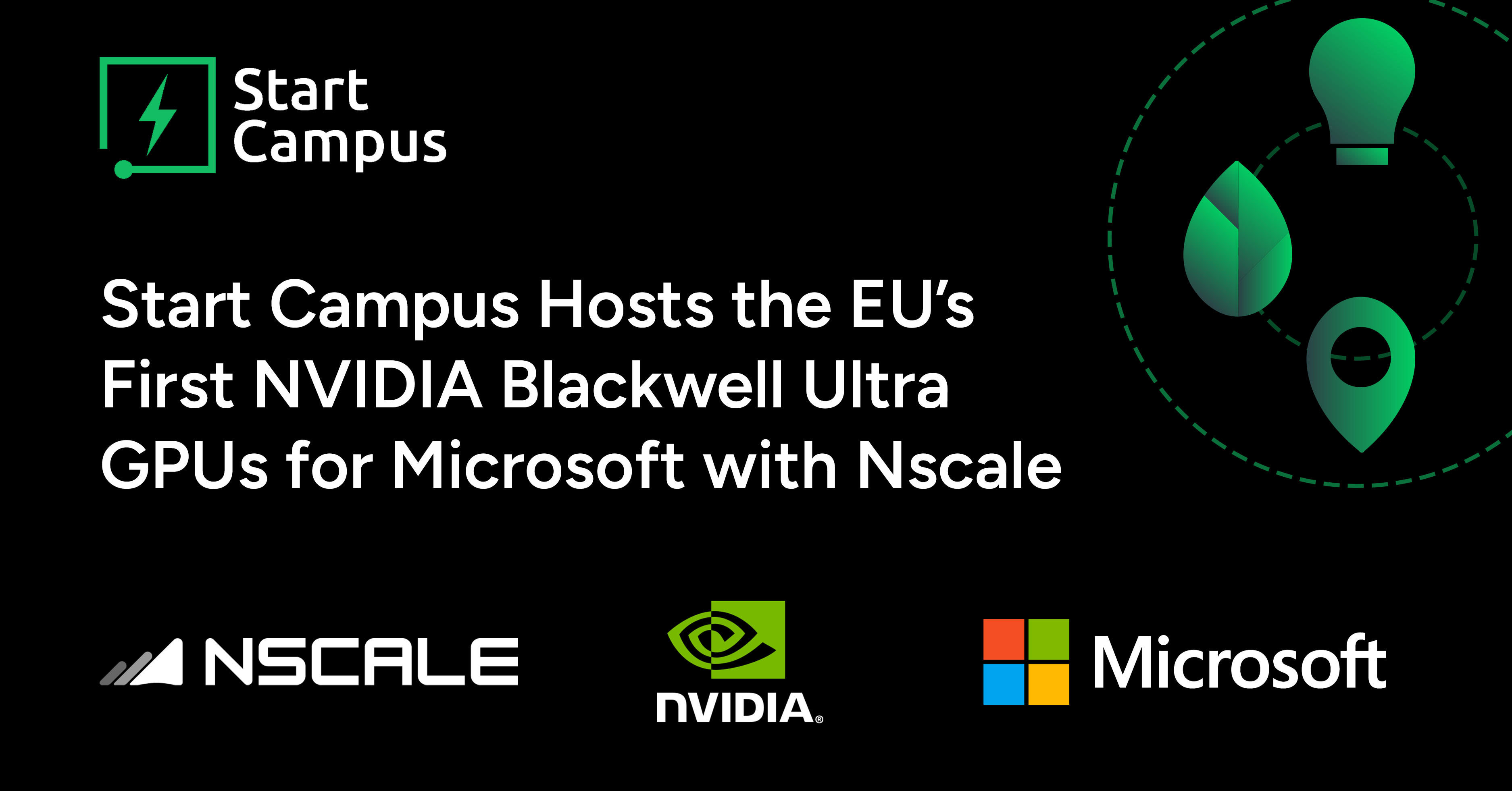 Start Campus Hosts the EU’s First NVIDIA Blackwell Ultra GPUs for Microsoft with Nscale